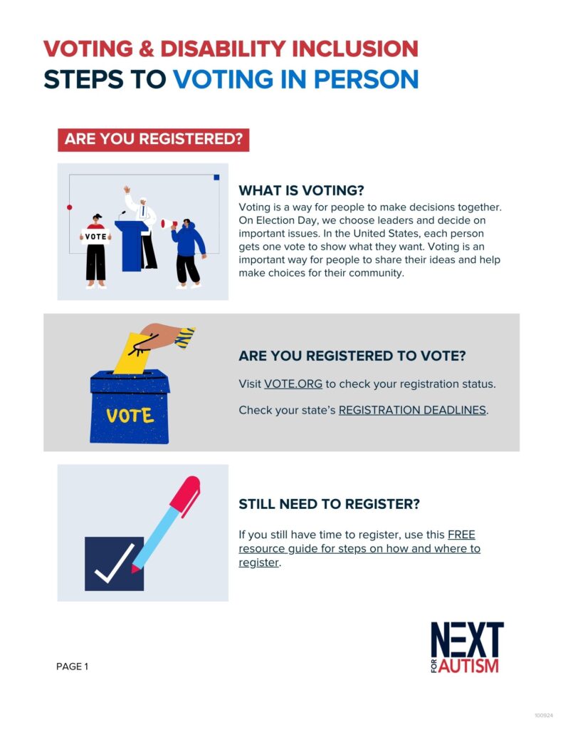 The Right to Vote and Disability Inclusion - NEXT For AUTISM